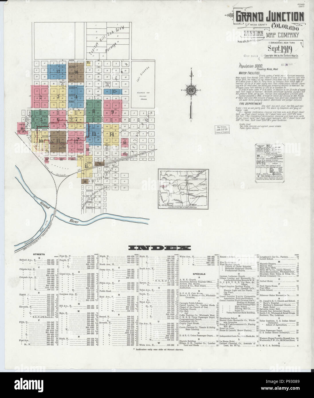 Mesa county map hi-res stock photography and images - Alamy
