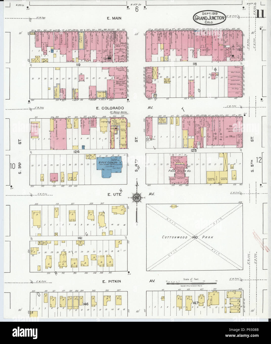 . 499 Sanborn Fire Insurance Map from Grand Junction, Mesa County ...