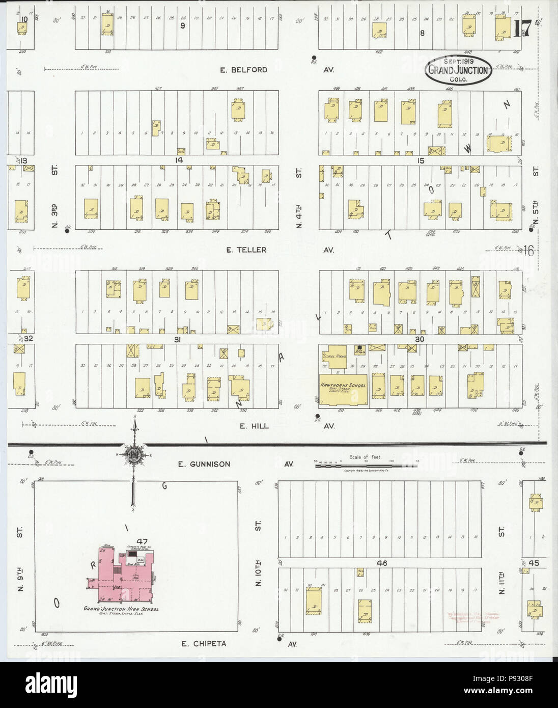 Mesa county map hi-res stock photography and images - Alamy