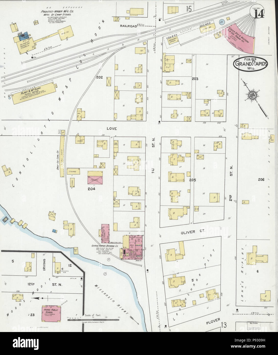 Grand Rapids Wisconsin Map