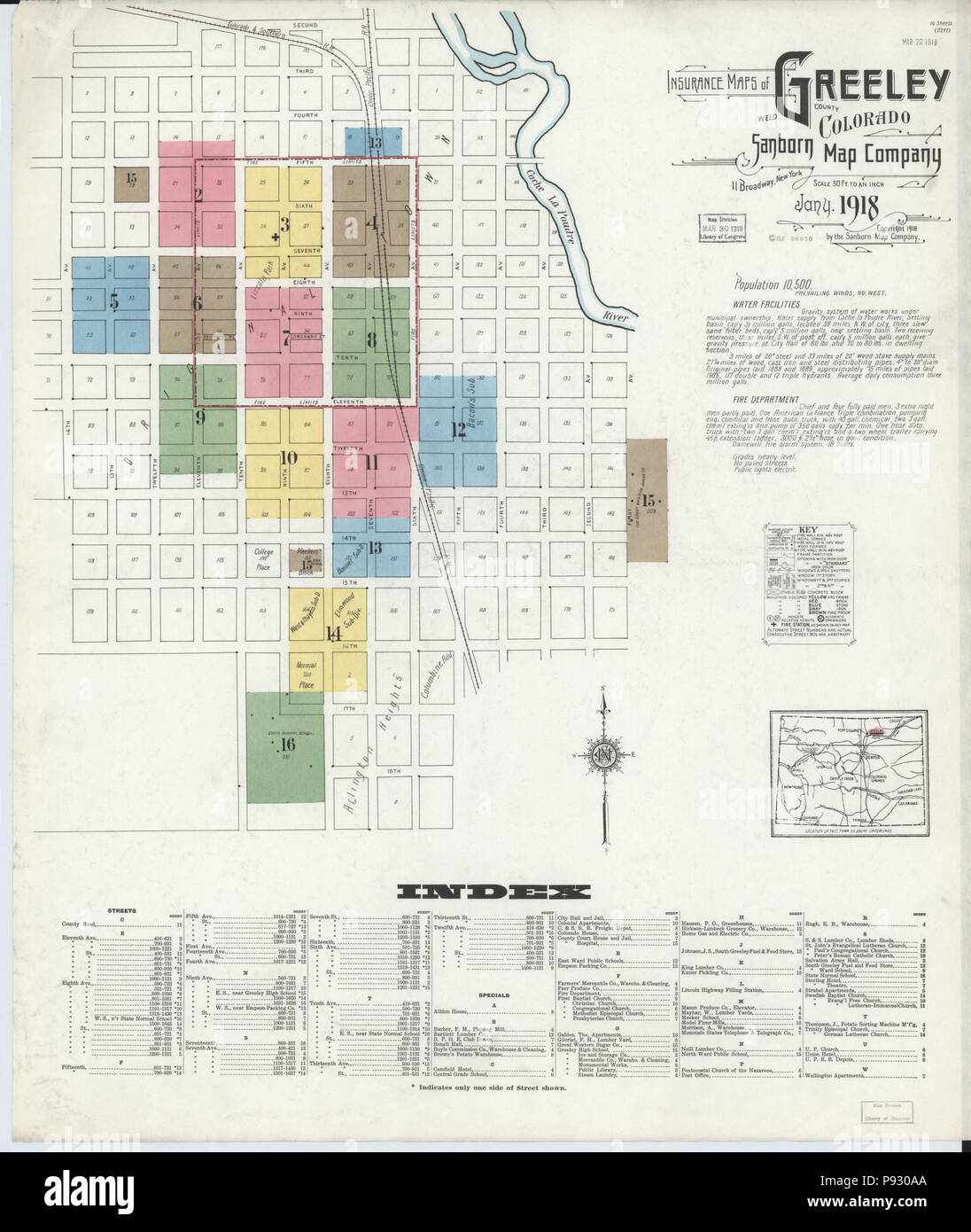 Greeley colorado map hi-res stock photography and images - Alamy