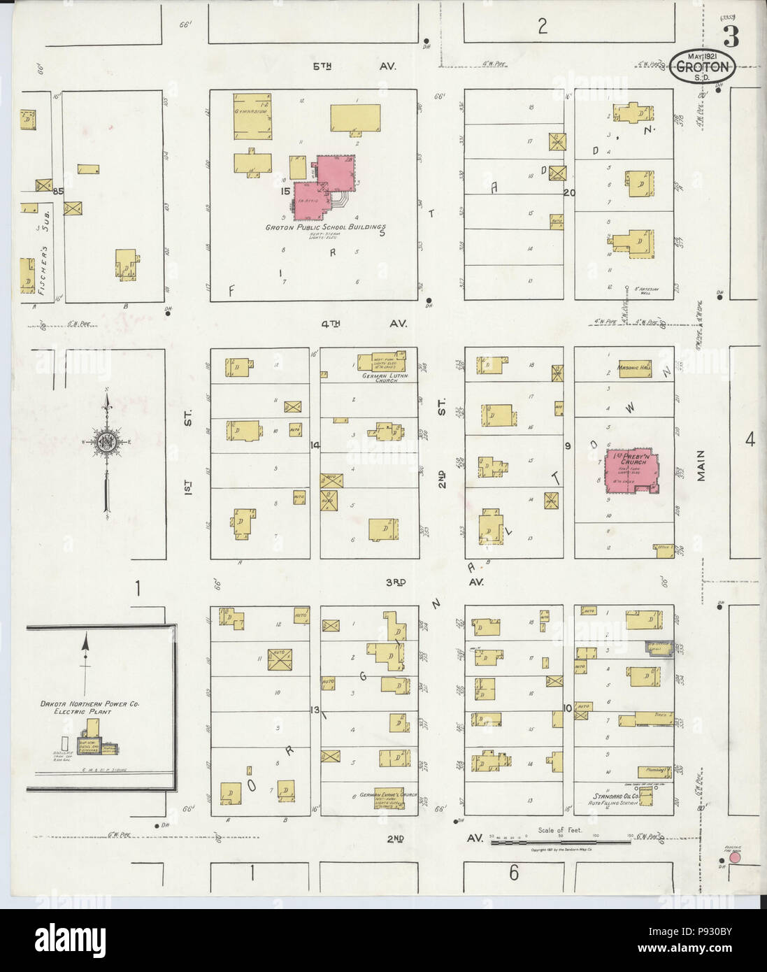 Map of groton south dakota hi-res stock photography and images - Alamy