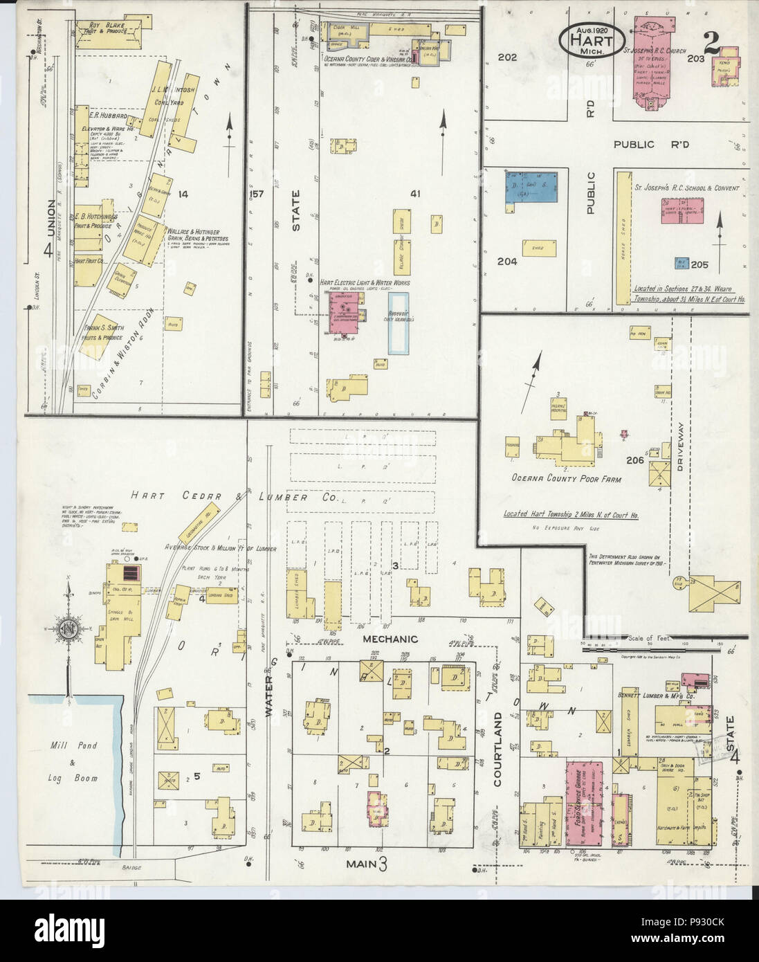 Map of hart hi-res stock photography and images - Alamy