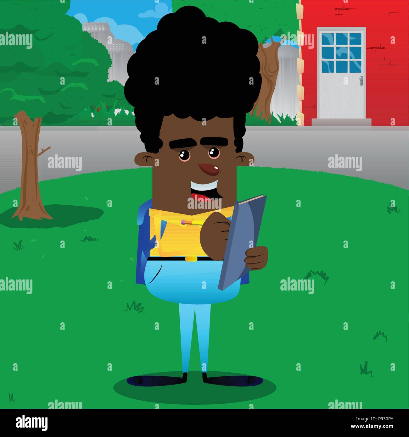 Kid book writer Stock Vector Images - Alamy
