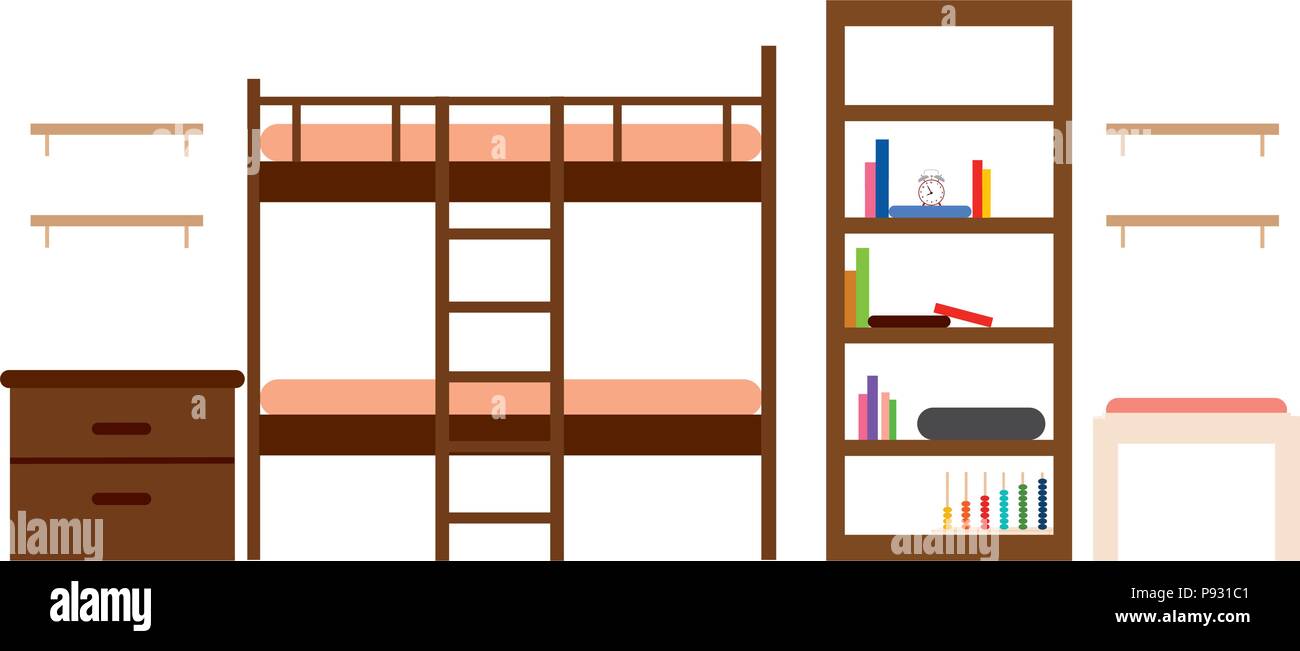 Student dorm room Stock Vector Image & Art - Alamy