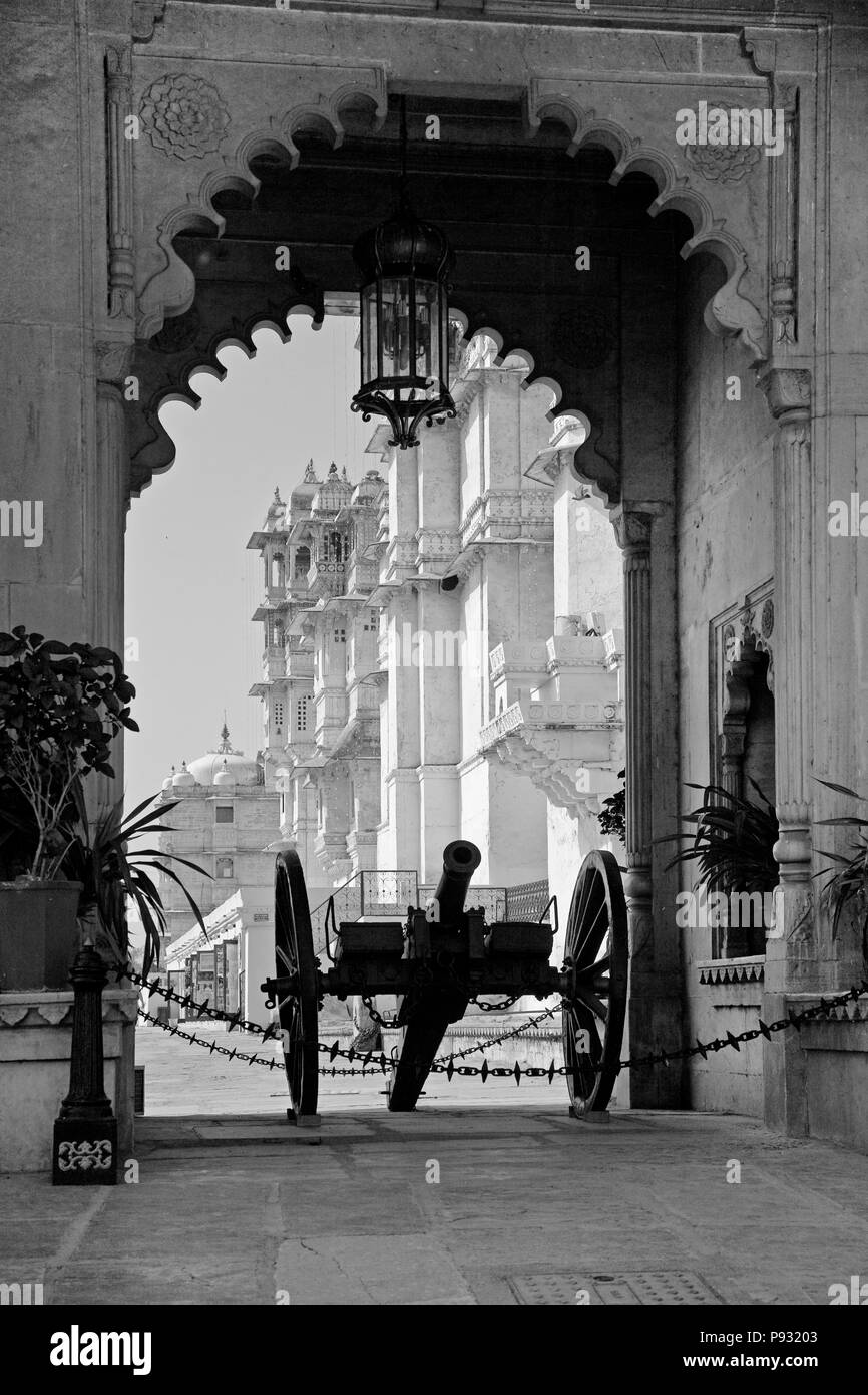 A cannon guards the TRIPOLIA GATE where one enters the CITY PALACE of ...