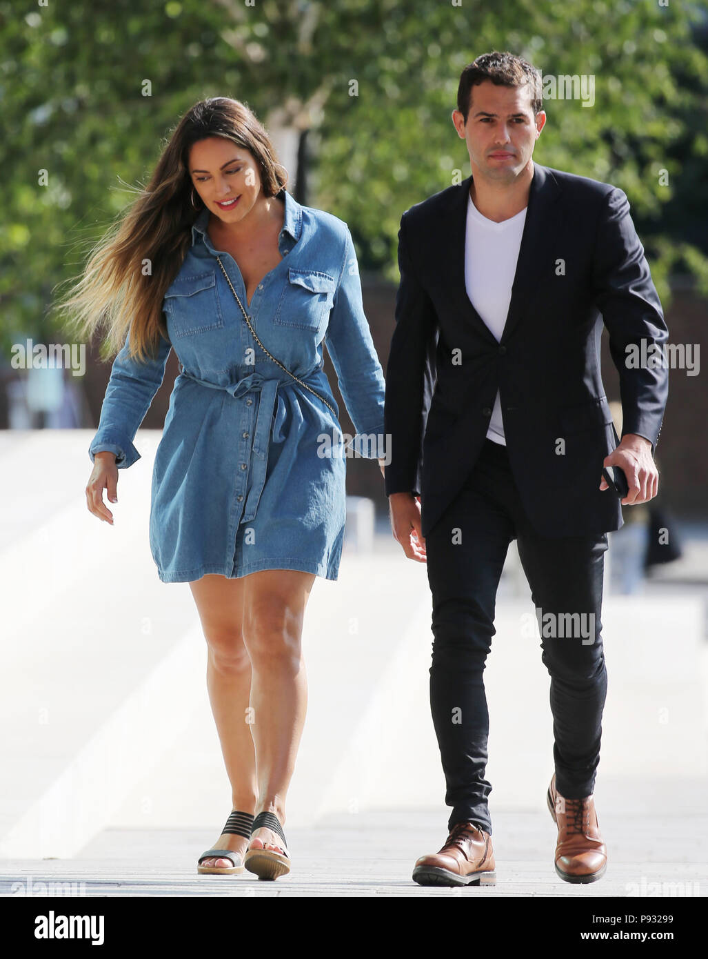 Kelly Brook and Jeremy Parsi outside ITV Studios Featuring: Kelly Brook ...