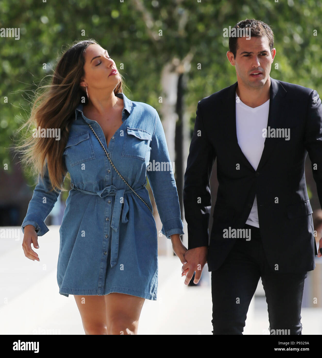 Kelly Brook and Jeremy Parsi outside ITV Studios Featuring: Kelly Brook ...