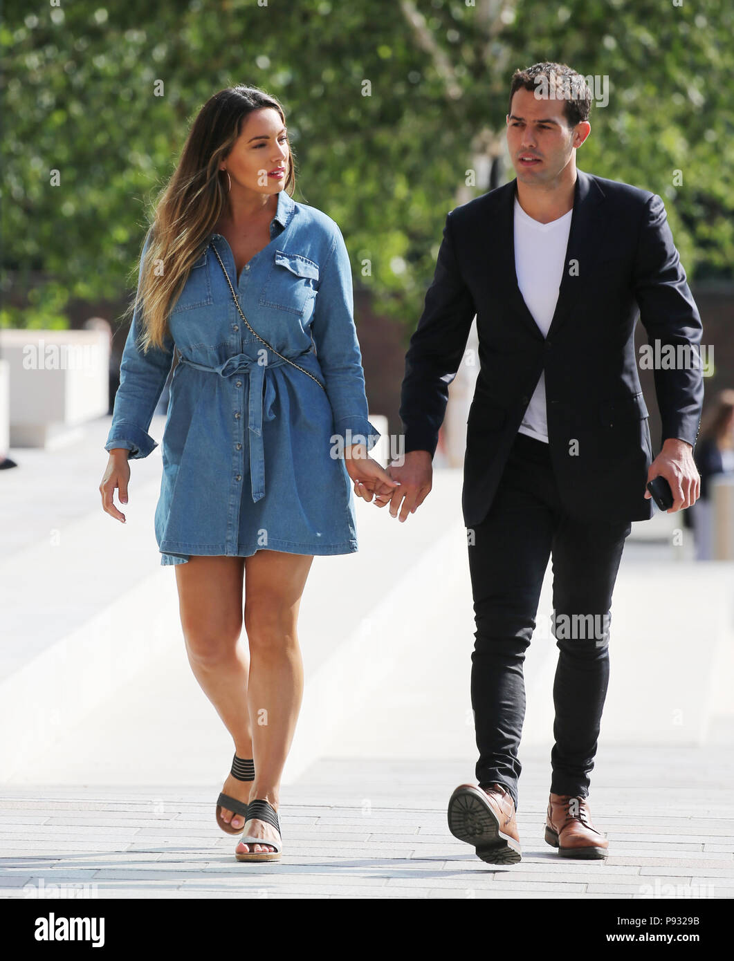 Kelly Brook and Jeremy Parsi outside ITV Studios Featuring: Kelly Brook ...