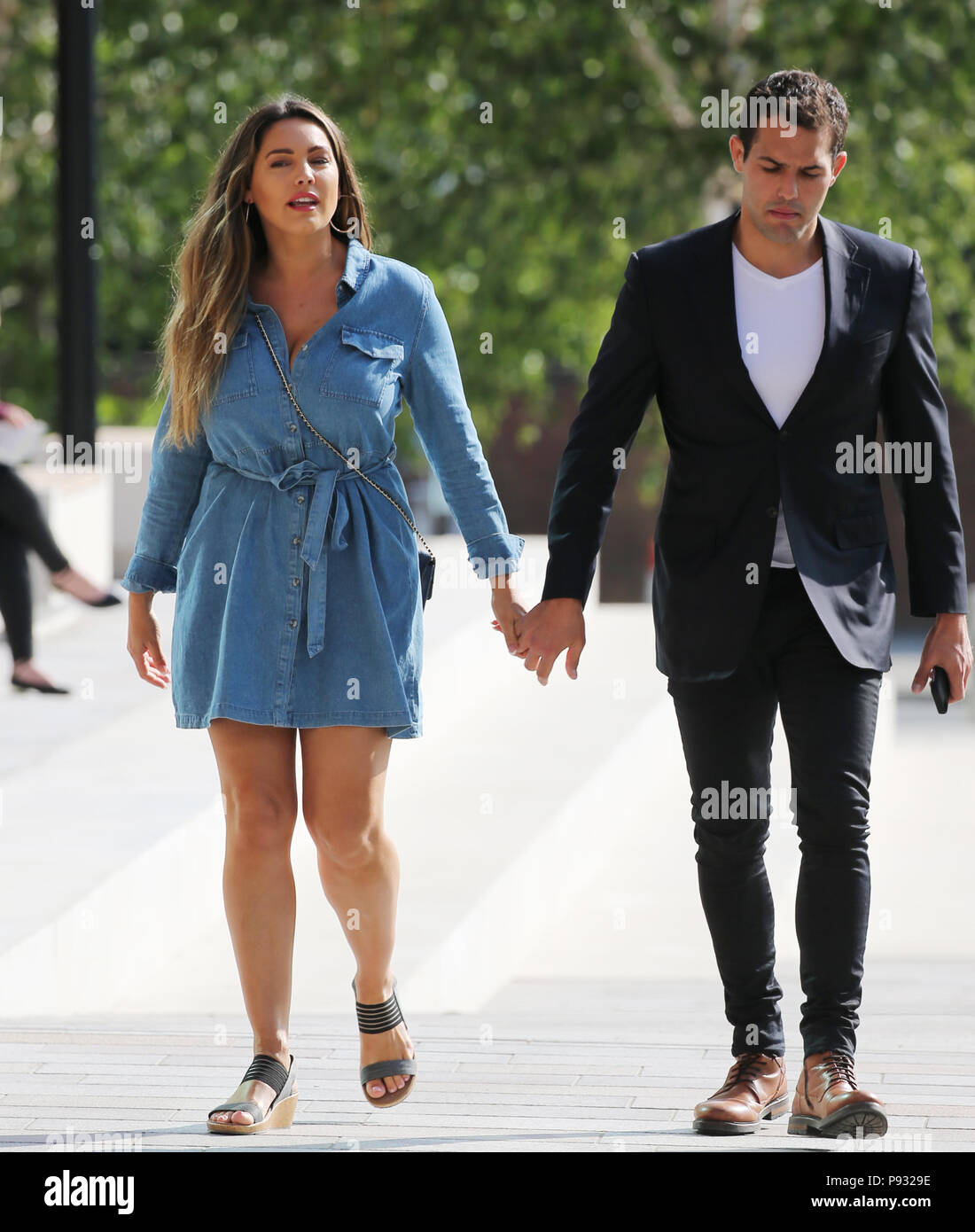 Kelly Brook and Jeremy Parsi outside ITV Studios Featuring: Kelly Brook ...
