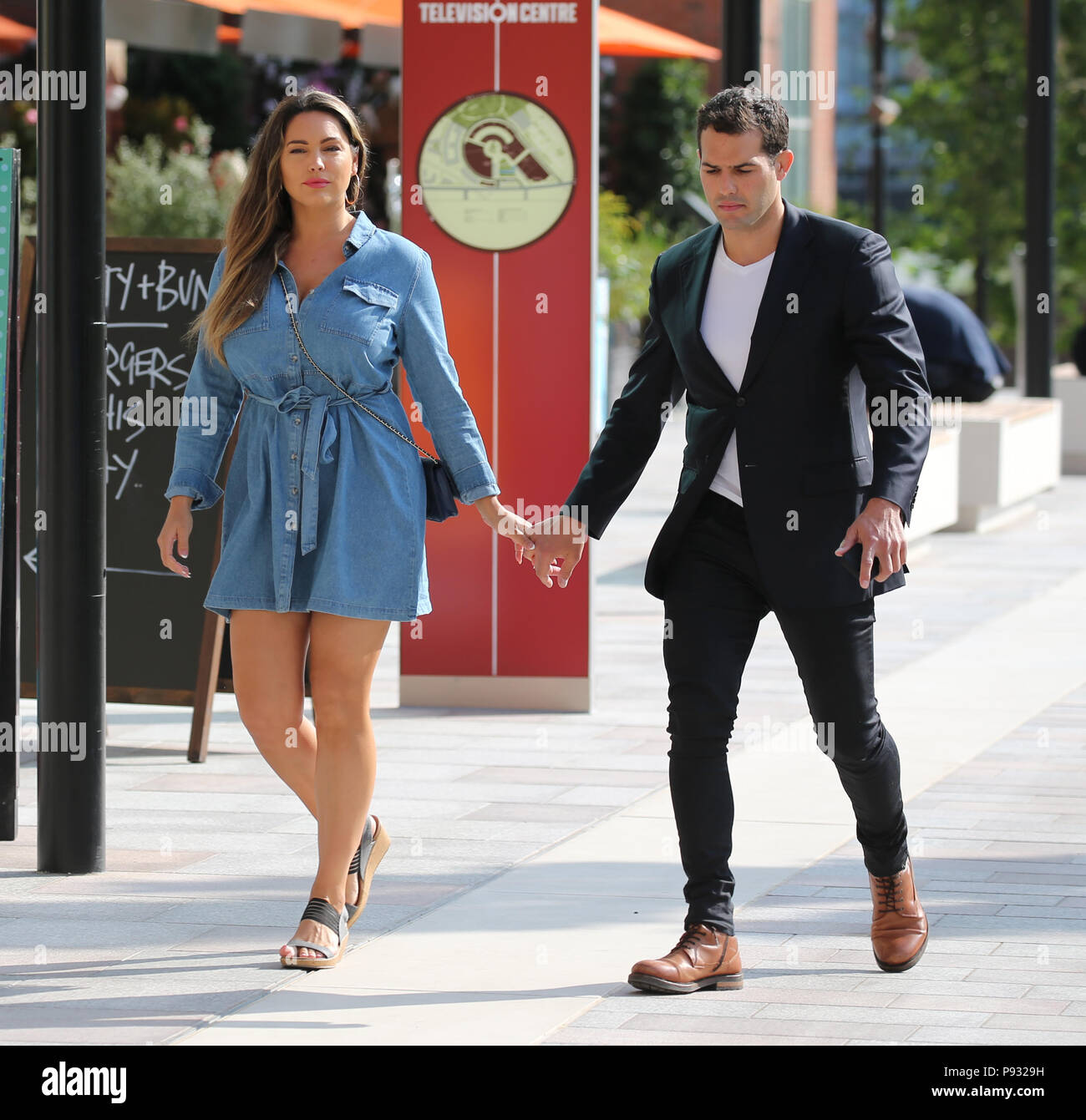Kelly Brook and Jeremy Parsi outside ITV Studios Featuring: Kelly Brook ...