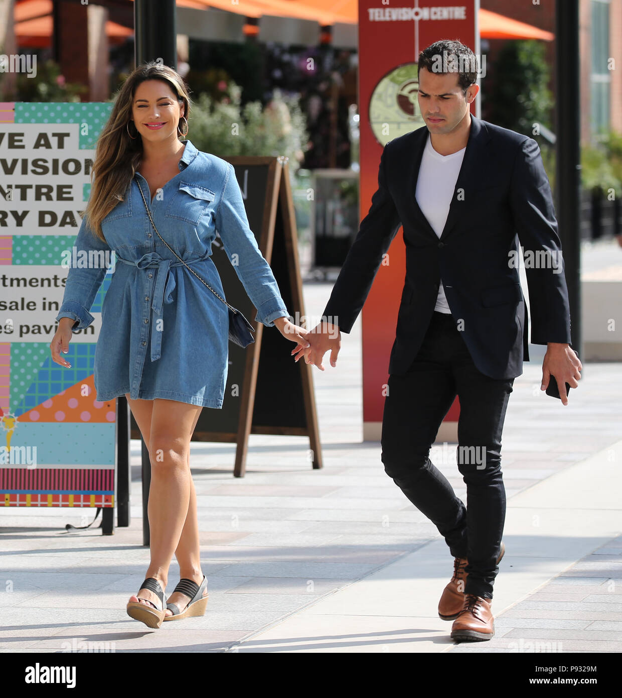 Kelly Brook and Jeremy Parsi outside ITV Studios Featuring: Kelly Brook ...