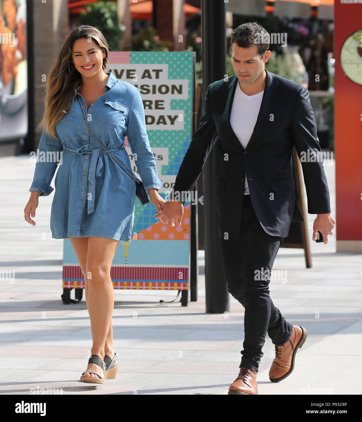 Kelly Brook and Jeremy Parsi outside ITV Studios Featuring: Kelly Brook ...