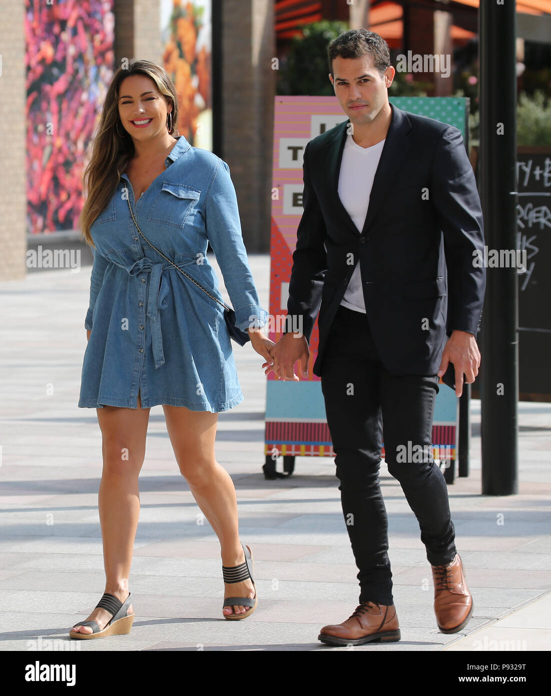 Kelly Brook and Jeremy Parsi outside ITV Studios Featuring: Kelly Brook ...