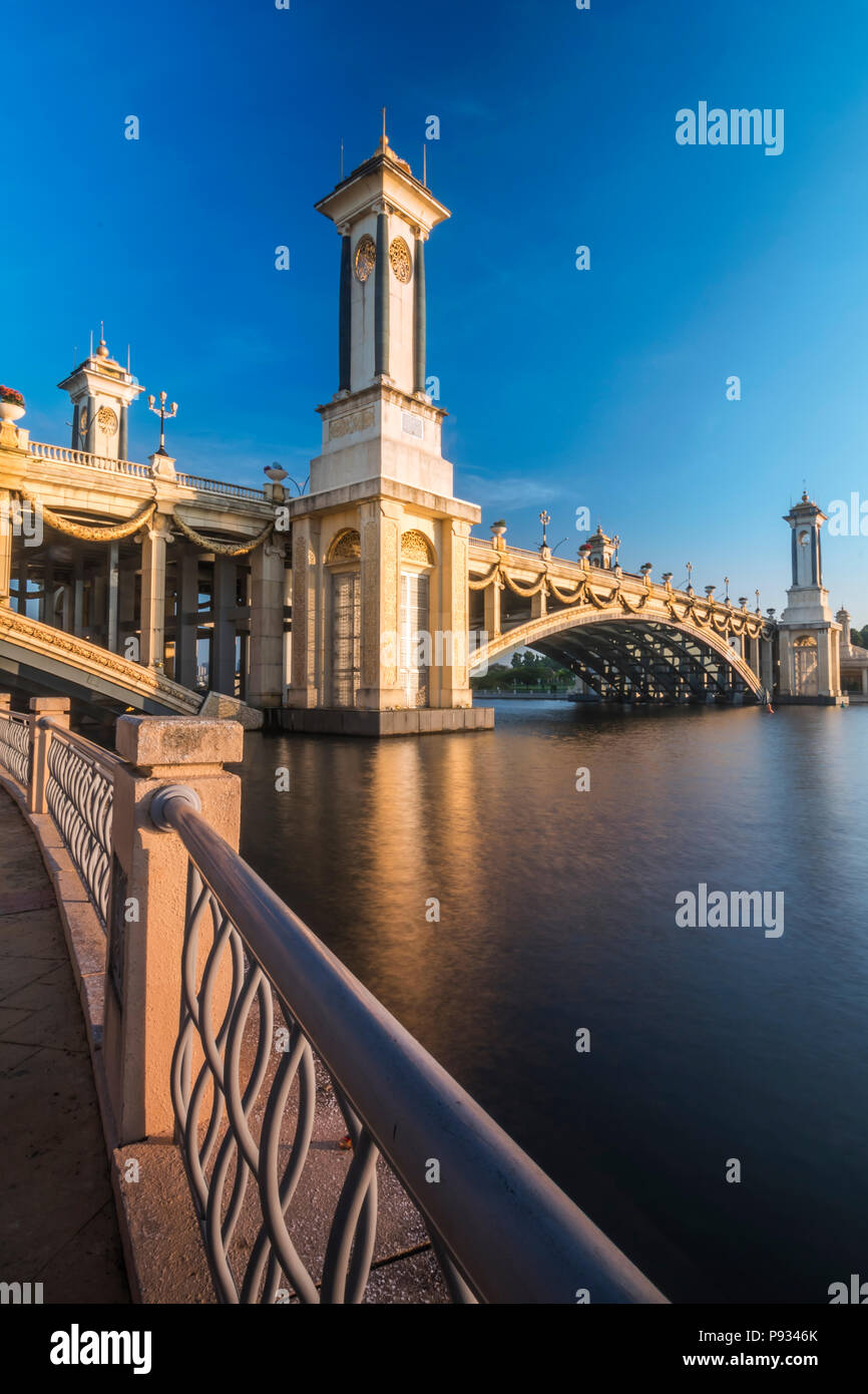 Beautiful bridge near lakeside Stock Photo - Alamy