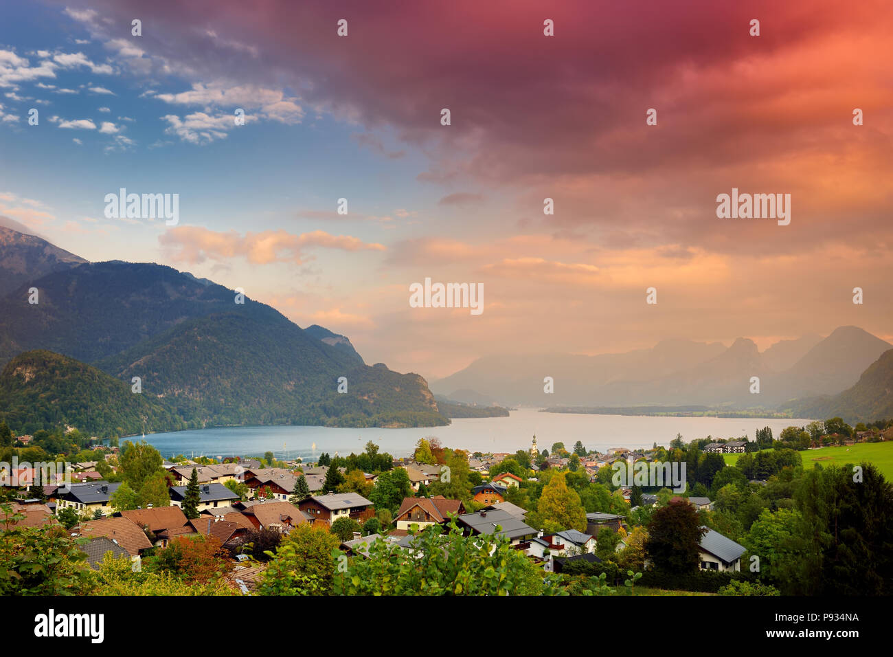 Small austrian village hi-res stock photography and images - Alamy