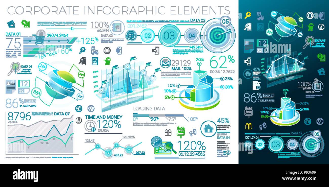 Corporate Infographic Elements Stock Vector Image & Art - Alamy