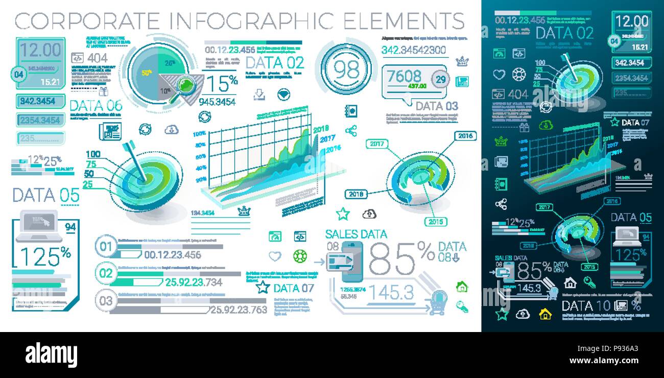 Corporate Infographic Elements Stock Vector Image & Art - Alamy