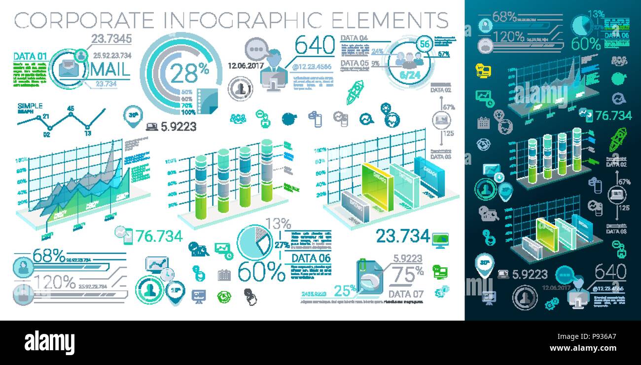 Corporate Infographic Elements Stock Vector Image & Art - Alamy