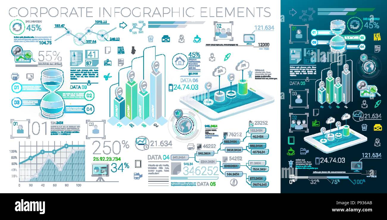 Corporate Infographic Elements Stock Vector Image & Art - Alamy