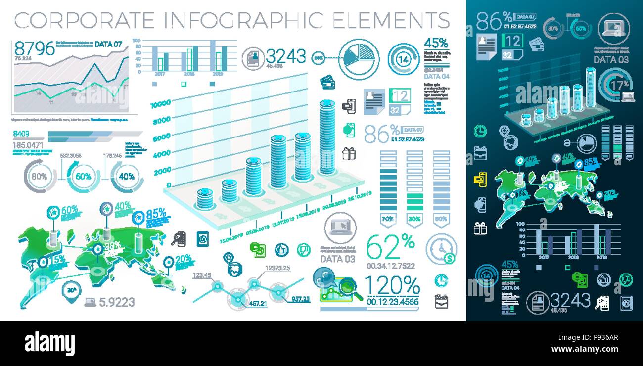 Corporate Infographic Elements Stock Vector Image & Art - Alamy