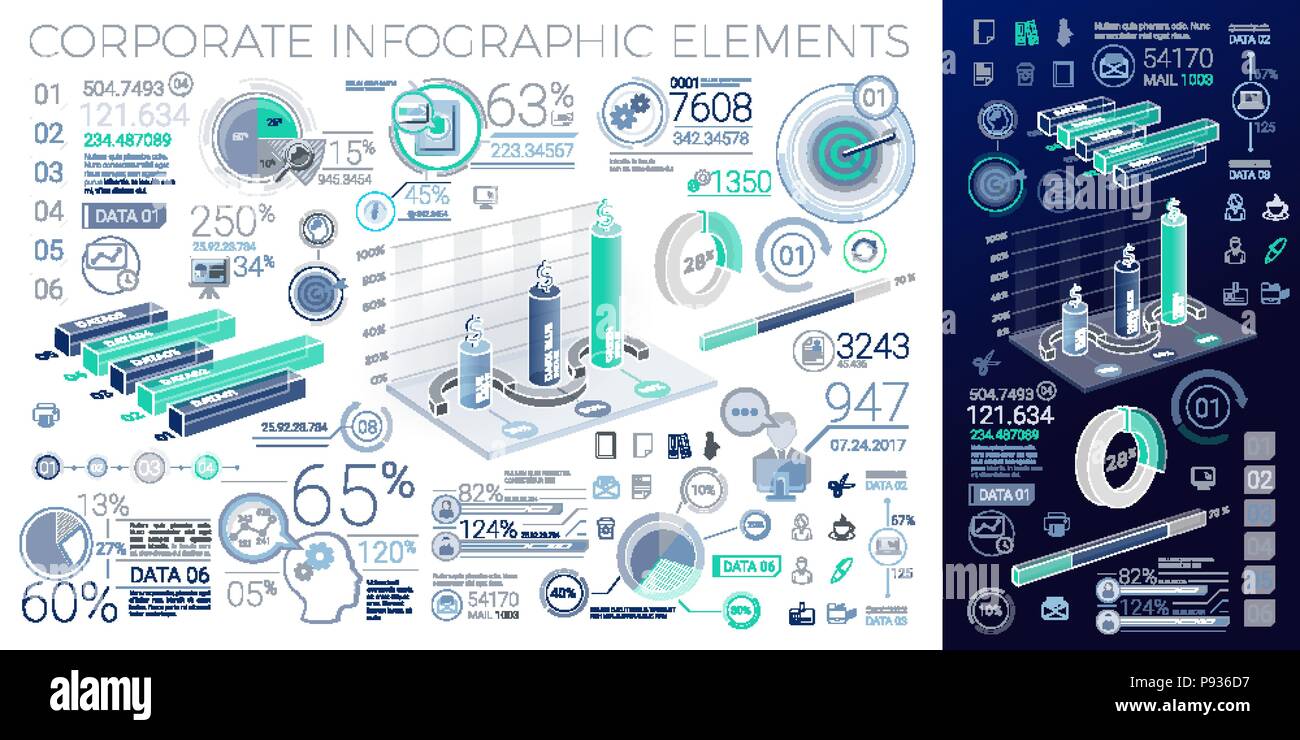 Corporate Infographic Elements Stock Vector Image & Art - Alamy