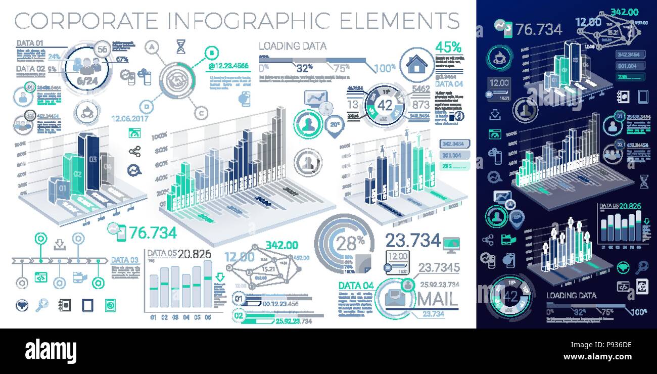 Corporate Infographic Elements Stock Vector Image & Art - Alamy