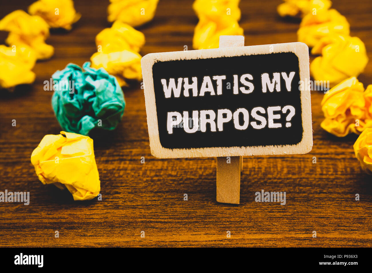 Text sign showing What Is My Purpose Question. Conceptual photo ...