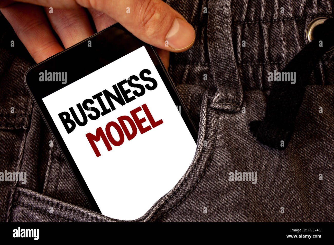 Text sign showing Business Model. Conceptual photo Innovative Strategic ...