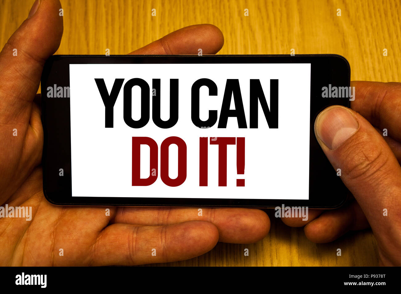 Text sign showing You Can Do It Motivational Call. Conceptual photo ...