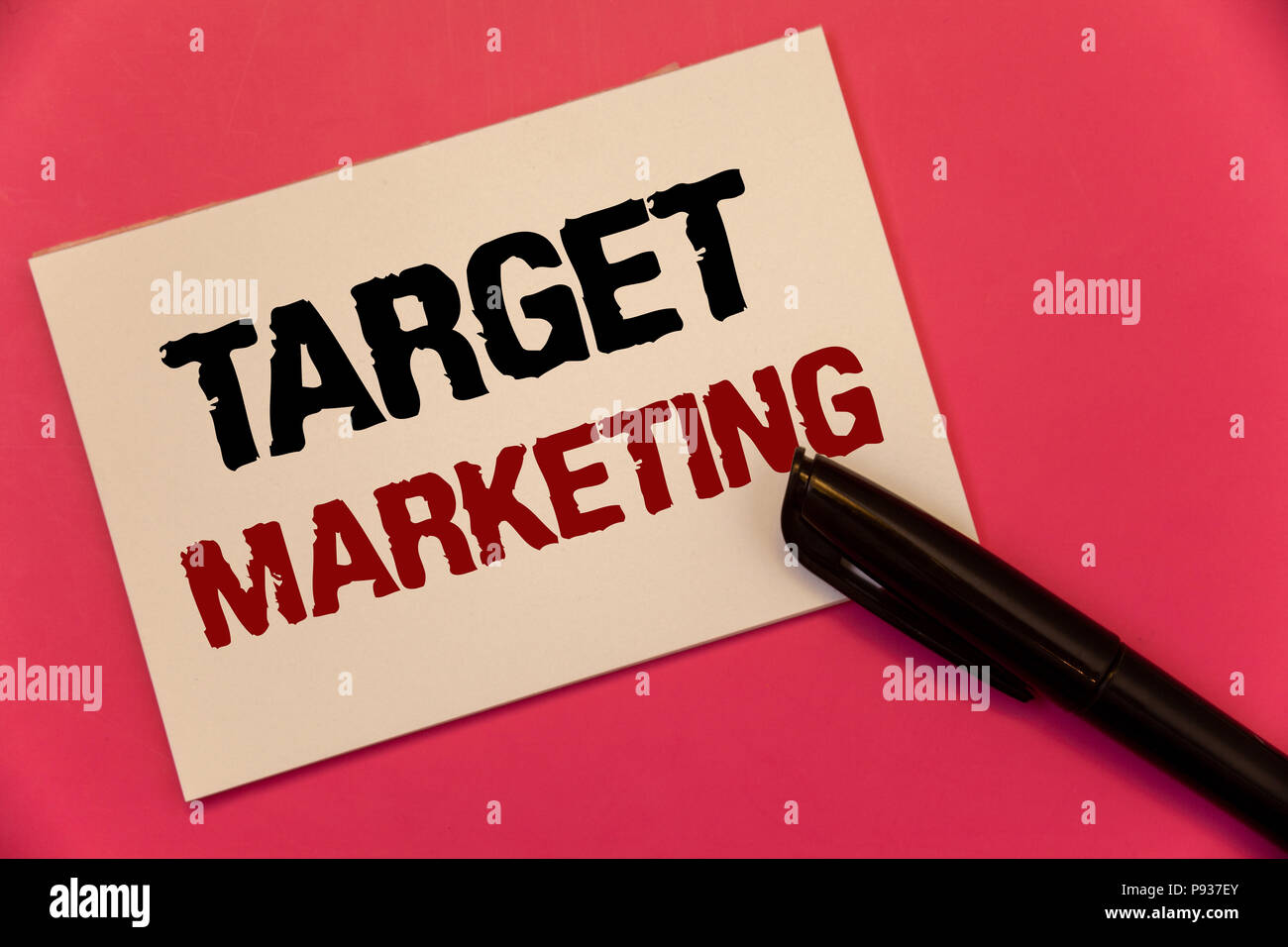 Text sign showing Target Marketing. Conceptual photo Market ...