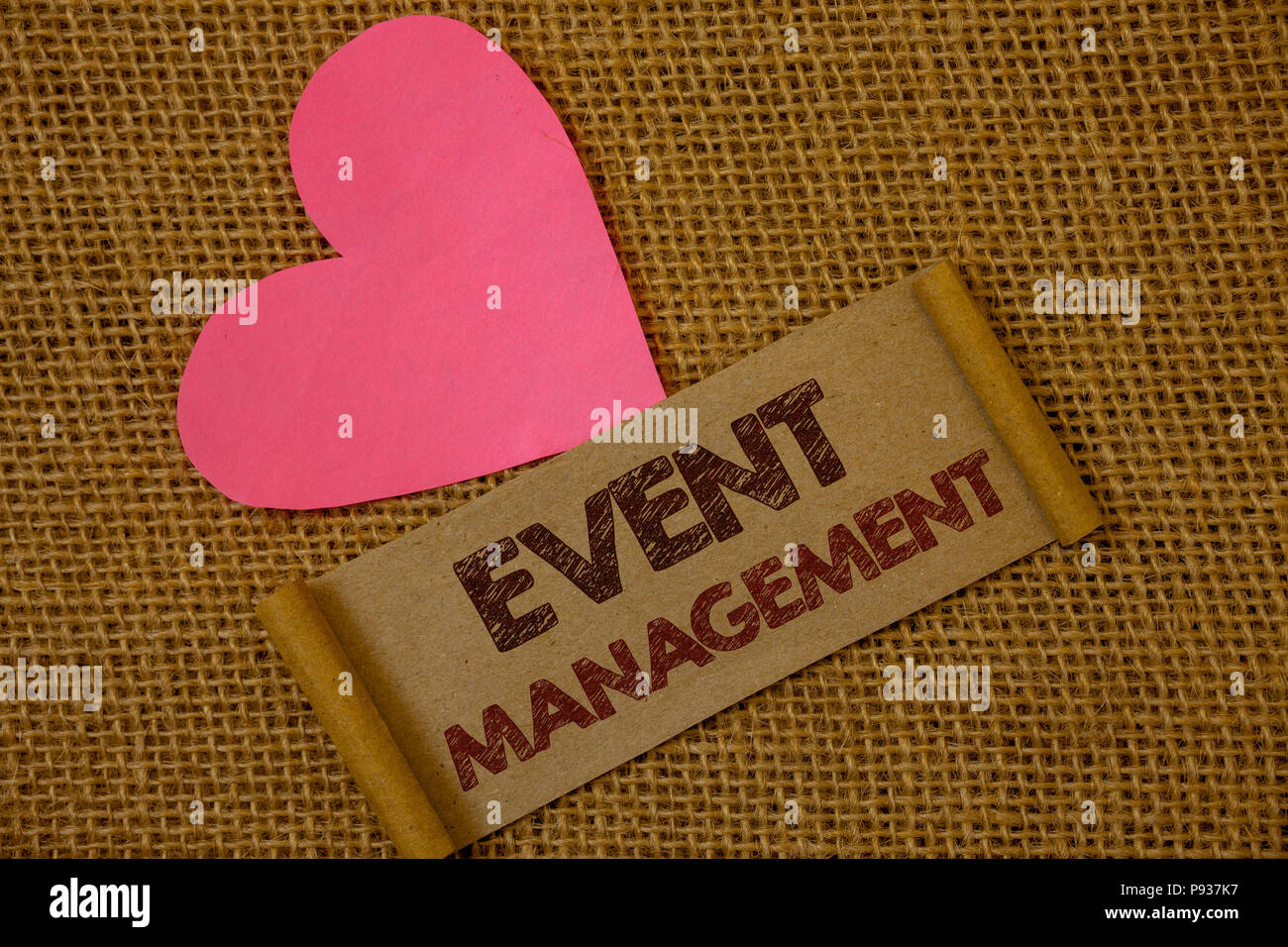 Handwriting text Event Management. Concept meaning Special Occasion ...
