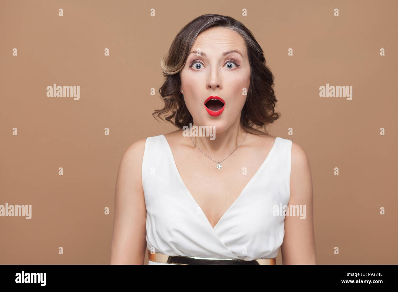 Open mouth lips scream hi-res stock photography and images - Alamy