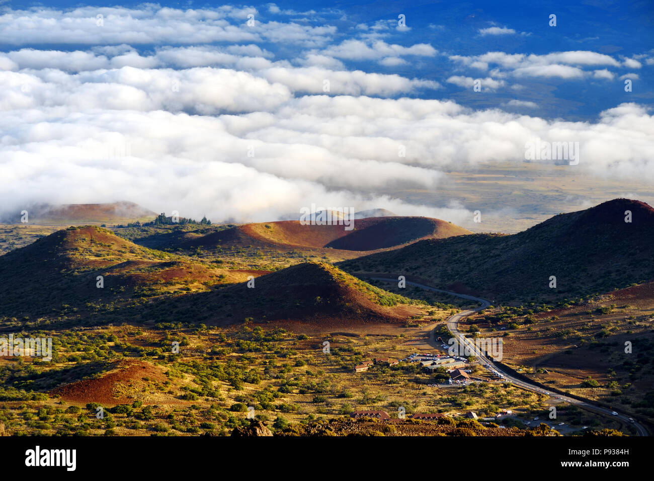 Breathtaking view of Mauna Loa volcano on the Big Island of Hawaii. The ...