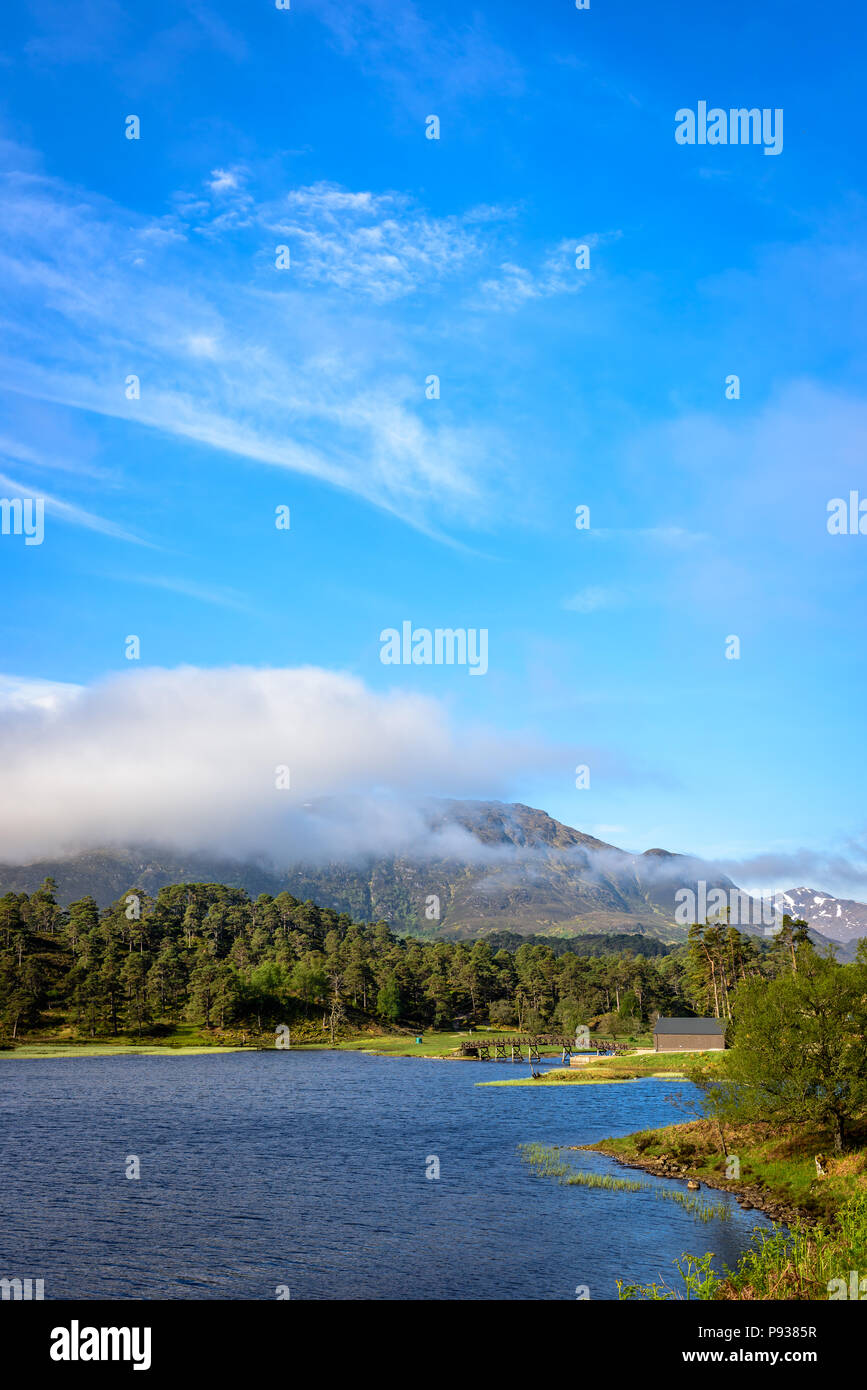 Scottish landscape. mountains and beautiful sky above Scotland Stock ...