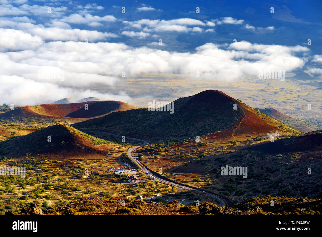 Breathtaking view of Mauna Loa volcano on the Big Island of Hawaii. The ...