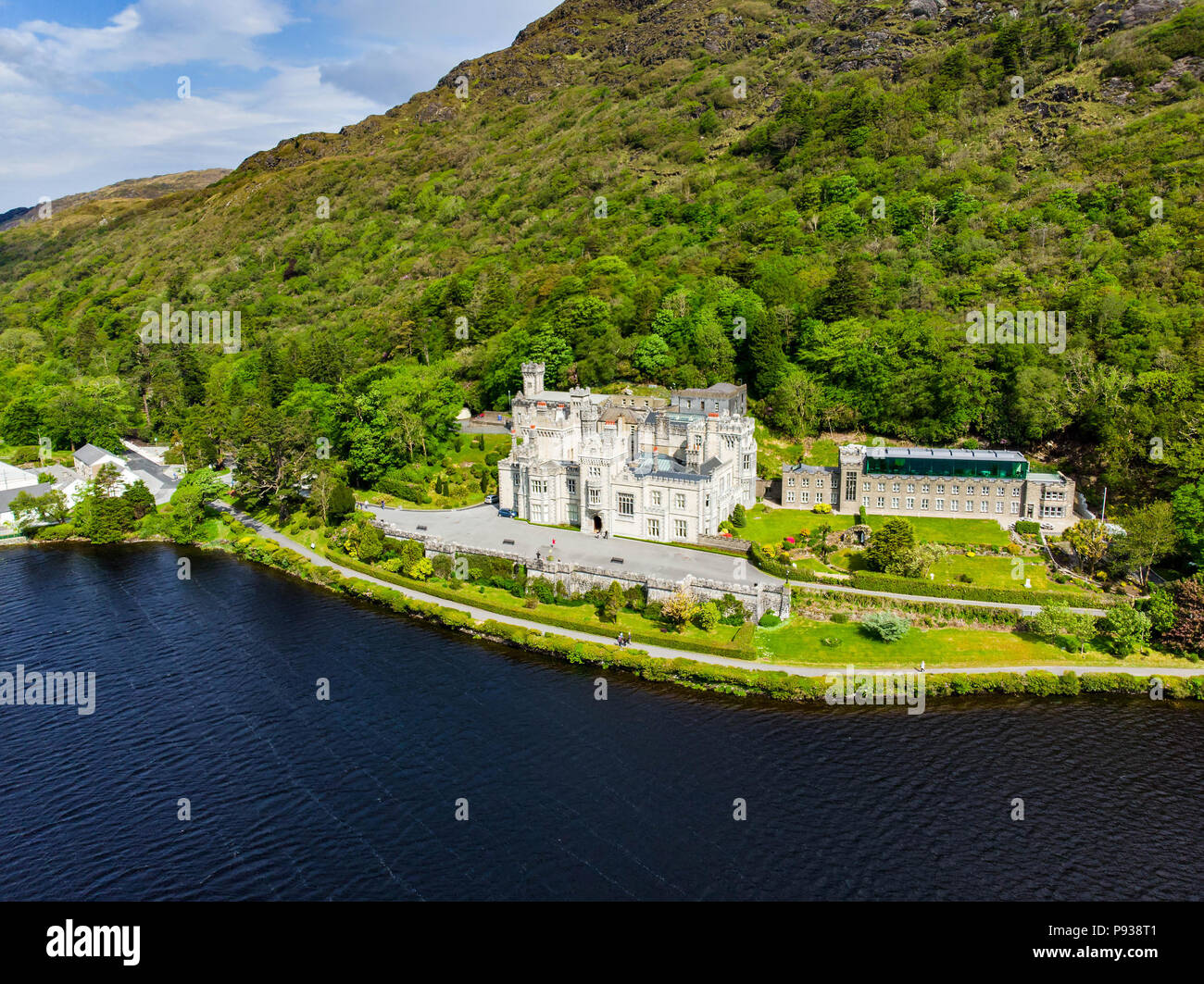 Kylemore Abbey, a Benedictine monastery founded on the grounds of ...