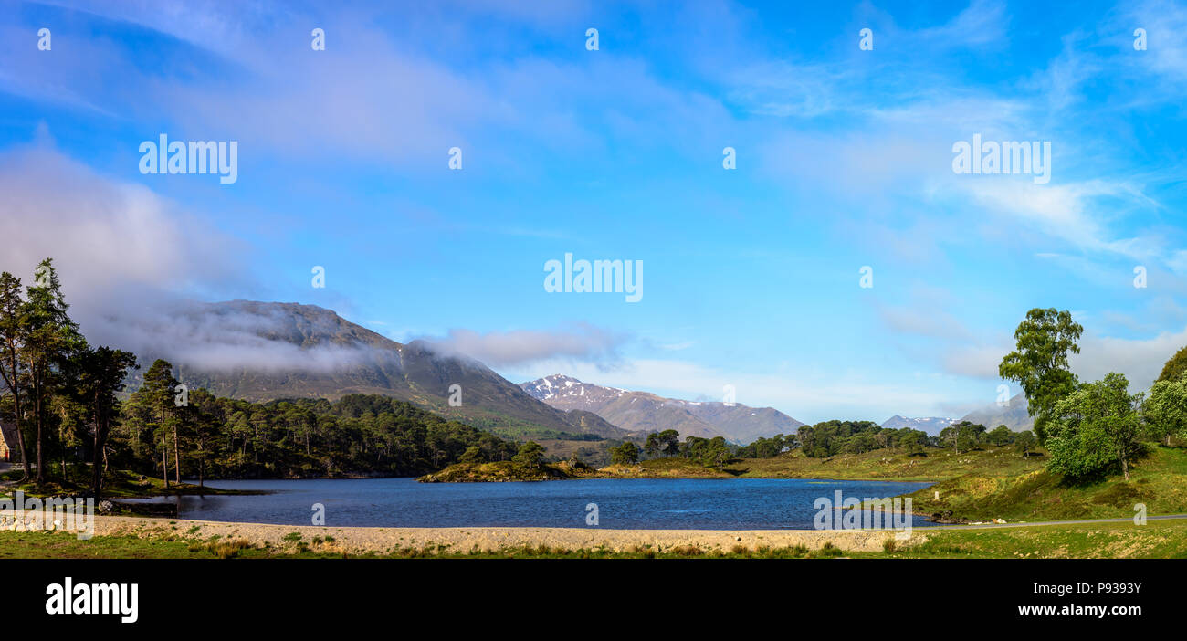 Scottish landscape. mountains and beautiful sky above Scotland Stock ...
