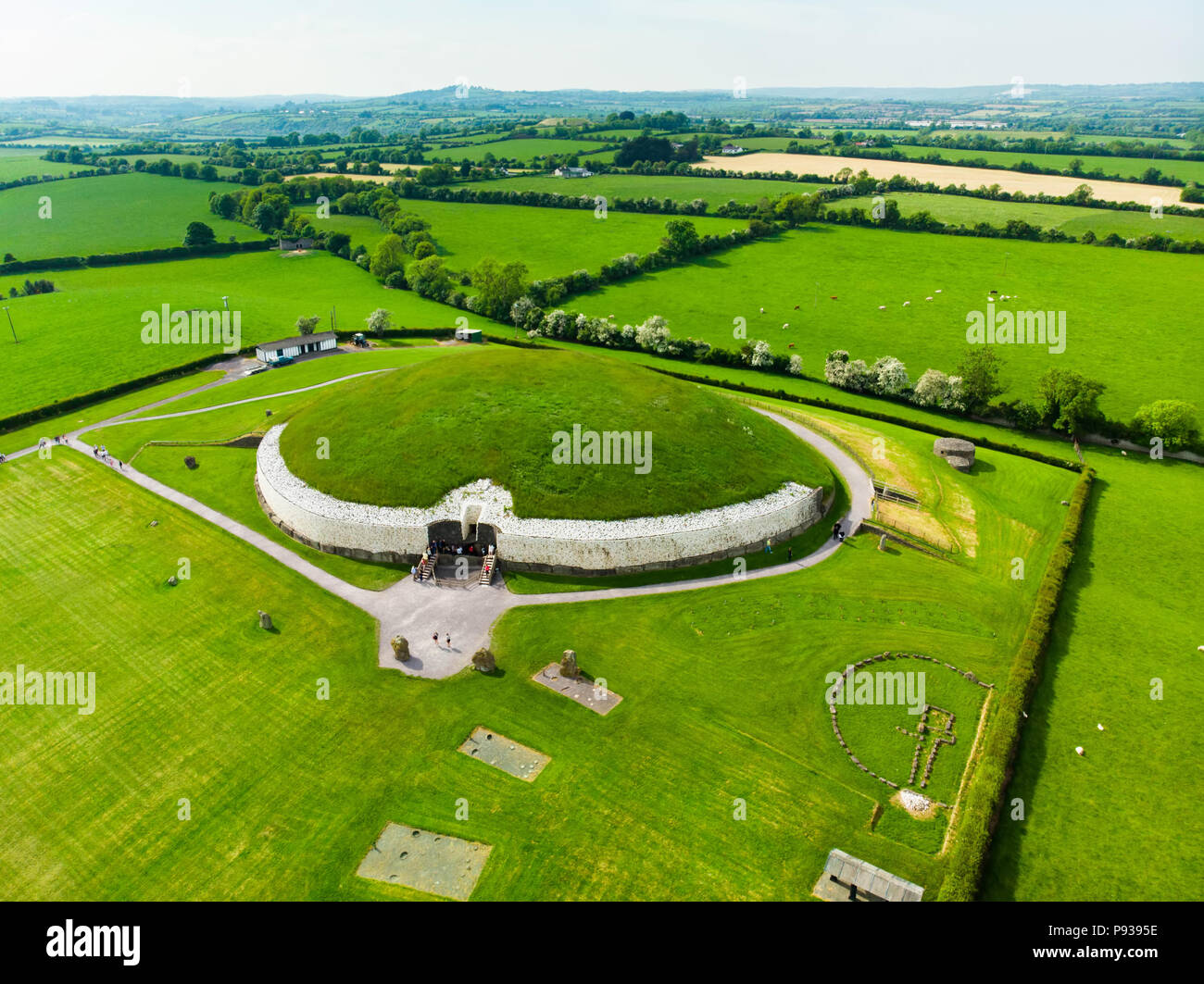 Newgrange, a prehistoric monument built during the Neolithic period ...