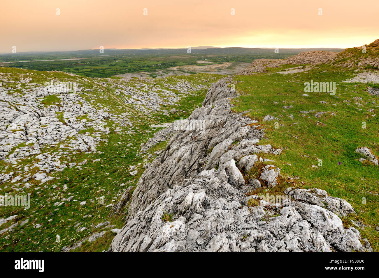 Spectacular landscape of the Burren region of County Clare, Ireland ...