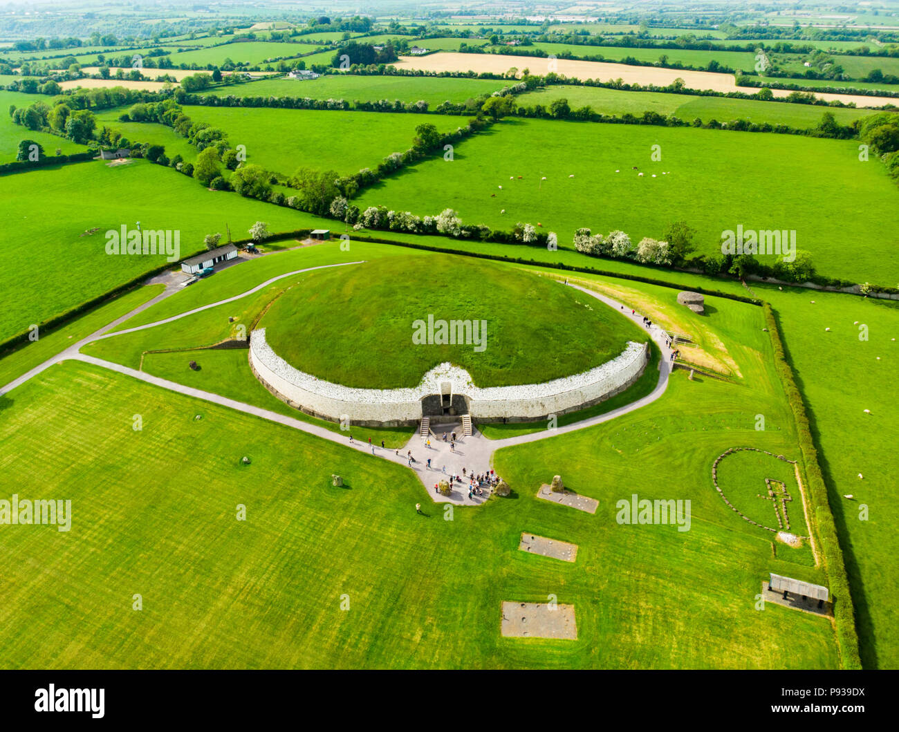 Newgrange, a prehistoric monument built during the Neolithic period ...