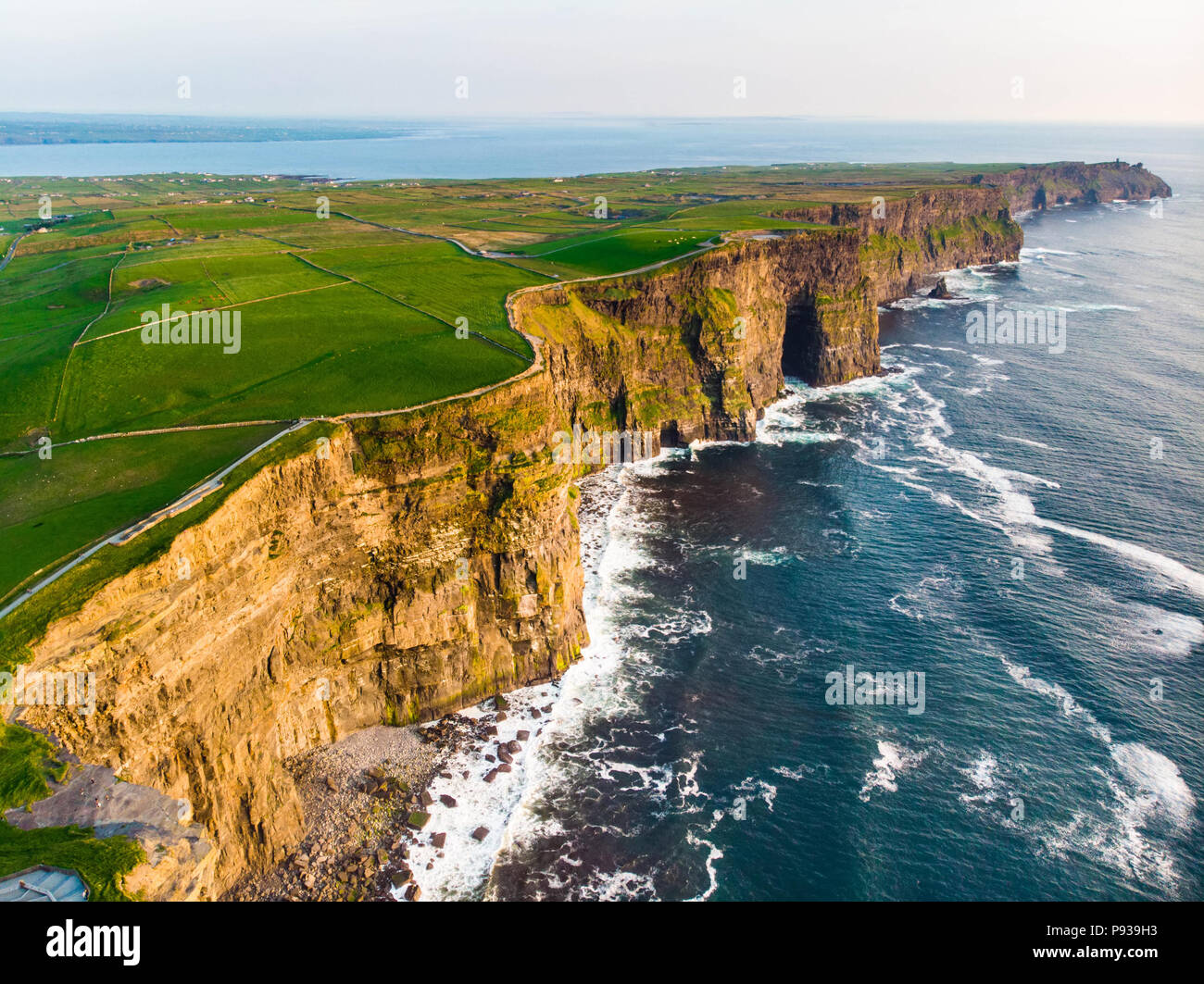 World famous Cliffs of Moher, one of the most popular tourist ...