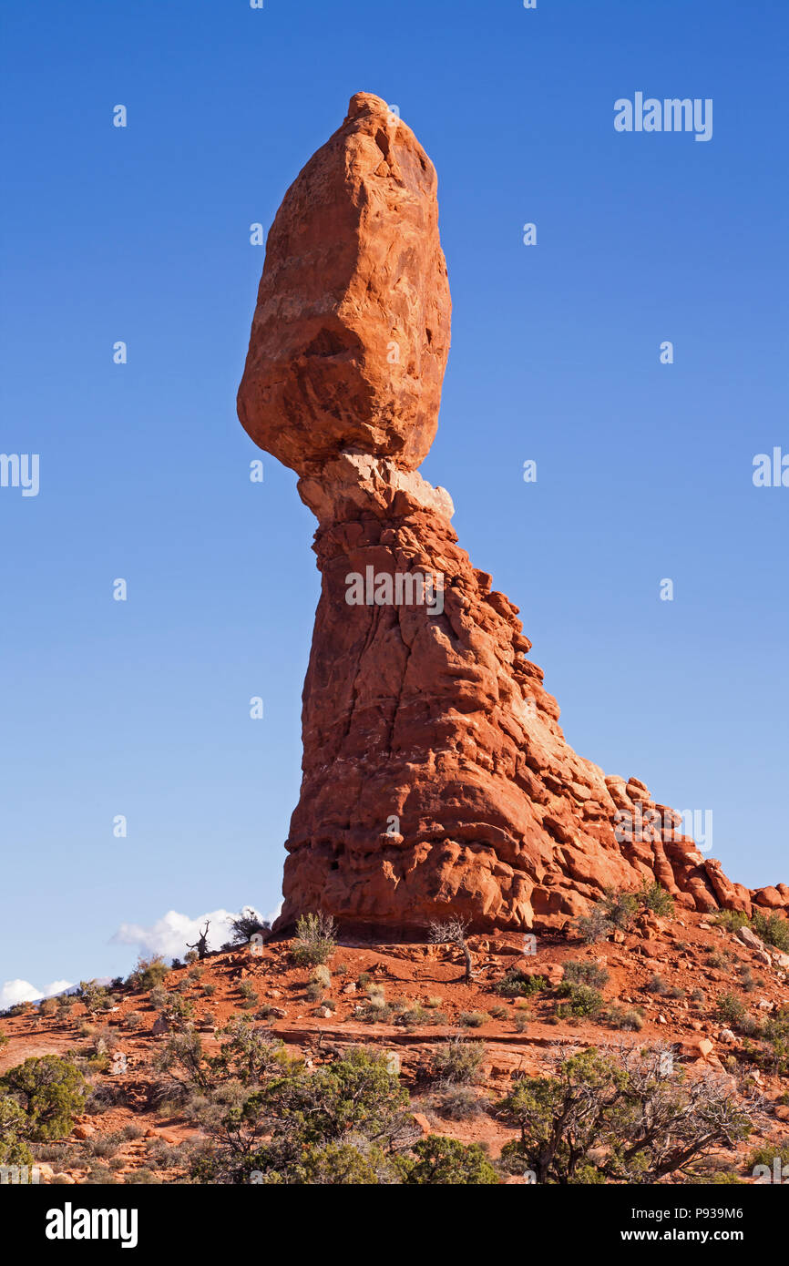 Balancing Rock Arches National Park Stock Photo - Alamy