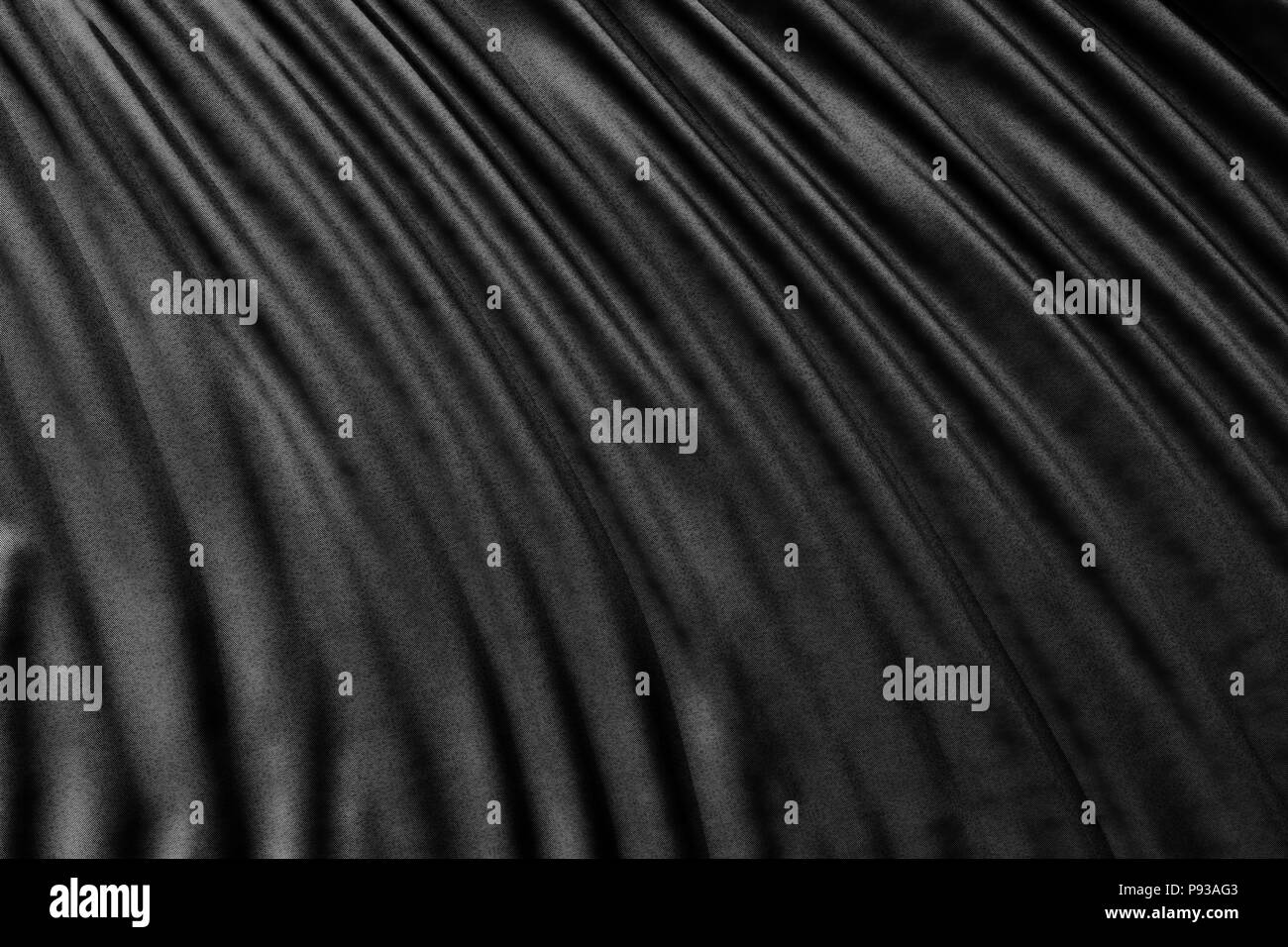 Black fabric folds. 3d render Stock Photo - Alamy