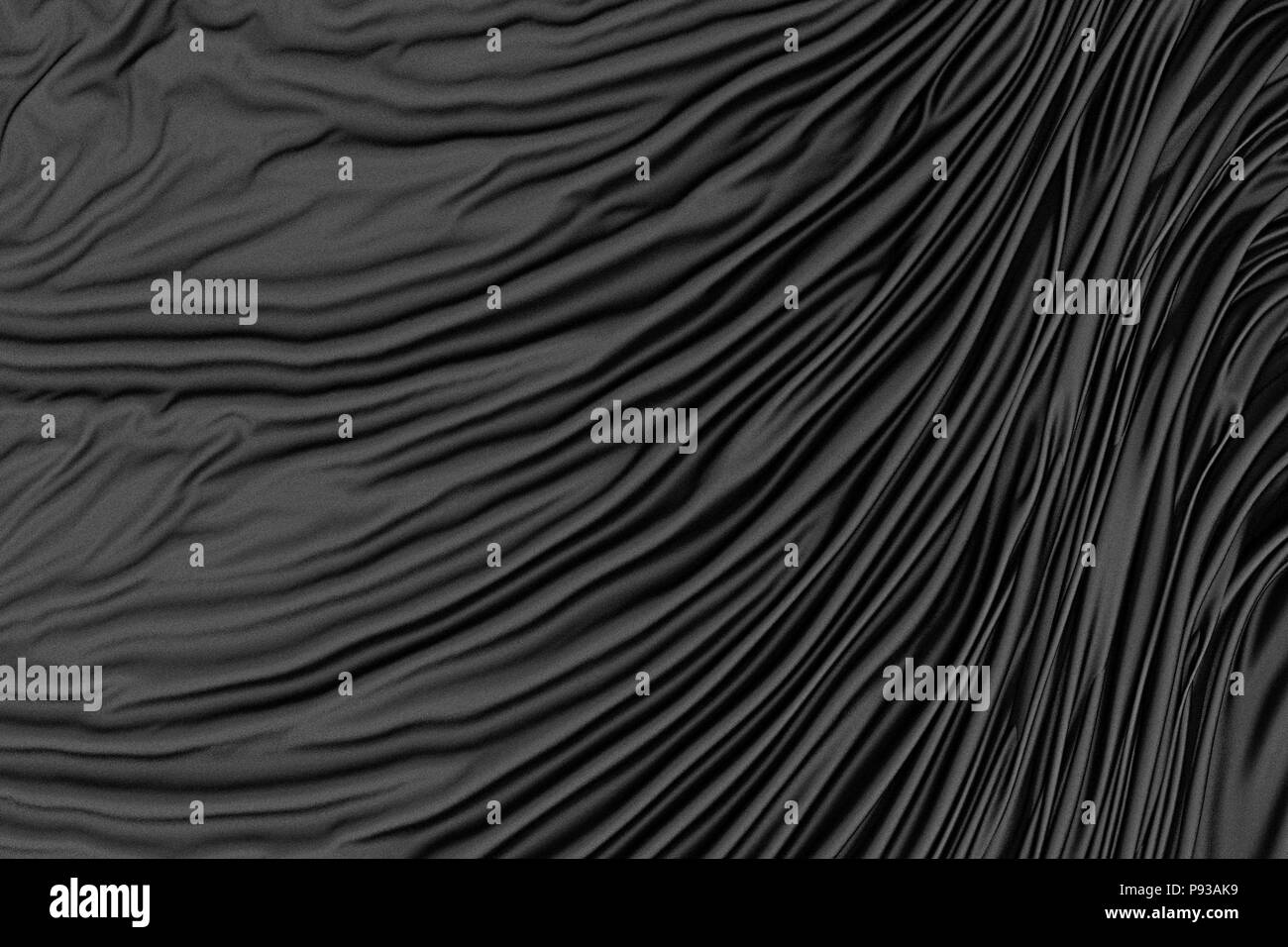 Black fabric folds. 3d render Stock Photo - Alamy