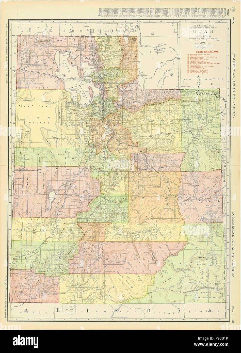 Utah map hi-res stock photography and images - Alamy