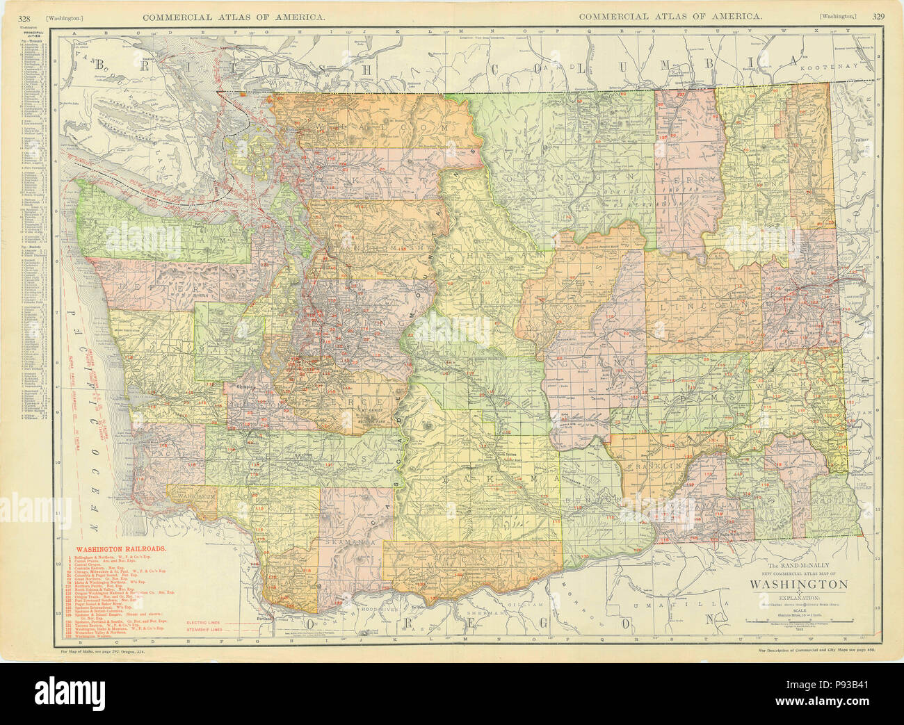 1913 state maps hi-res stock photography and images - Alamy