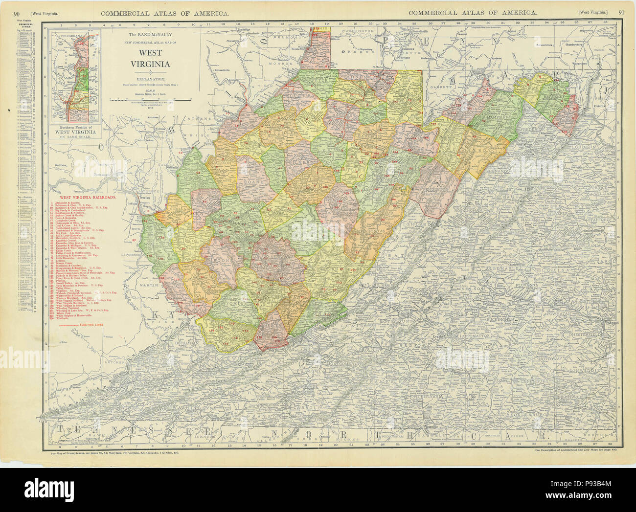1913 virginia map hi-res stock photography and images - Alamy