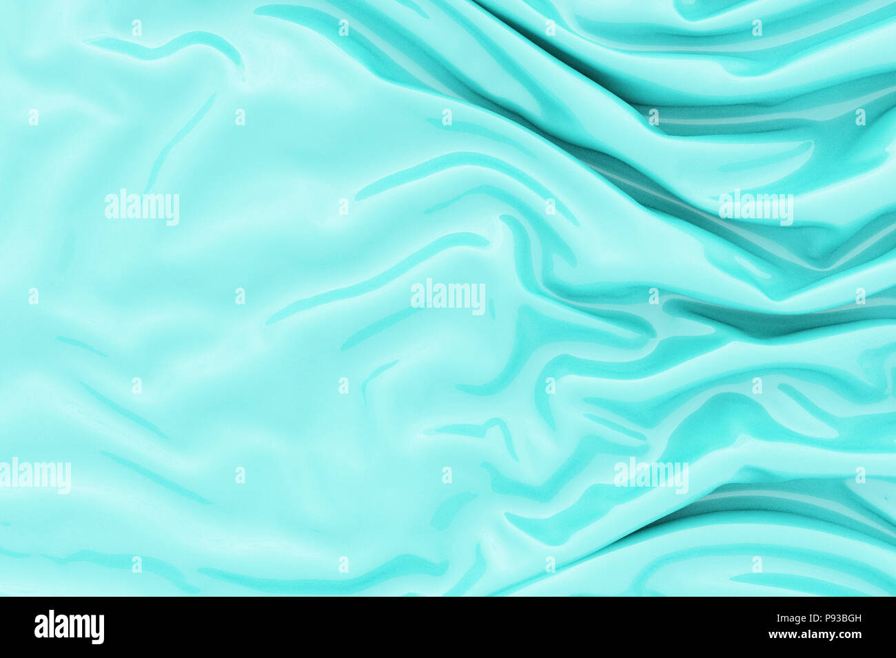 Turquoise fabric folds hi-res stock photography and images - Alamy