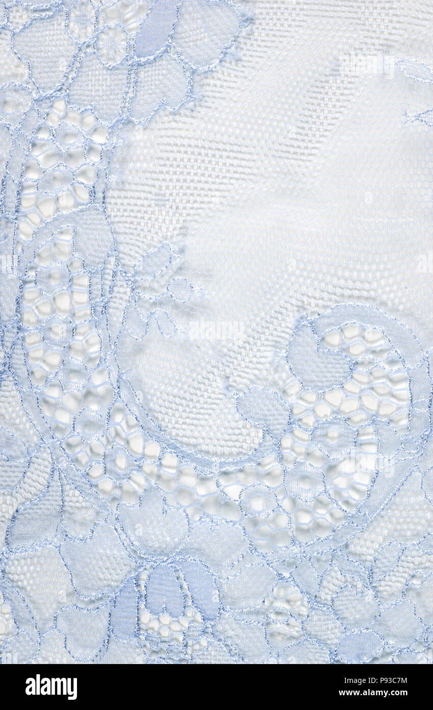 Cyan lace texture background. Closeup Stock Photo - Alamy
